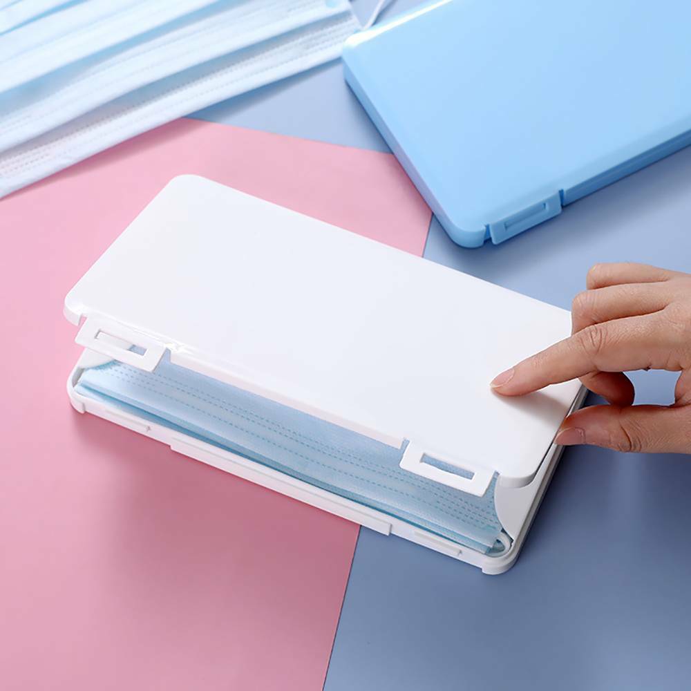 Portable Face Mask Storage Container PP Protection Case Box Organizer ...