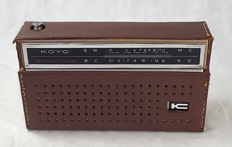 Vtg. 60's KOYO 8 Transister 2 Band (BC + SW) Shortwave Radio + Case | eBay