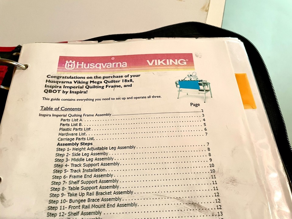 Husqvarna Viking Sewing Machine, QBOT, Inspira Frame Quilting System | eBay