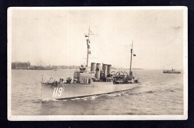 USS Lamberton Battleship DD-119 RPPC Real Photo Vintage Postcard Unused ...