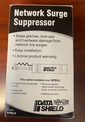 Tripp Lite DTEL2 In-Line Surge Protector | For Network and Phone Lines ...