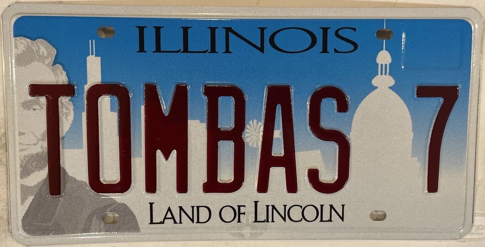 Vanity TOM BAS THOMAS BASEBALL license plate Tommy Basile Bass Basden ...