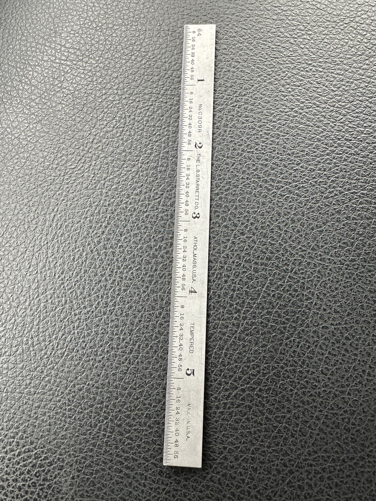 STARRETT No. C309R-6 Full-Flexible Steel Rule with Inch Graduations ...