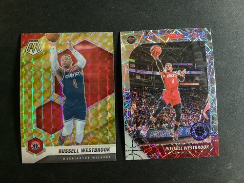 2020-21 Mosaic Russell Westbrook Reactive Yellow 39 + Hoops Premium ...