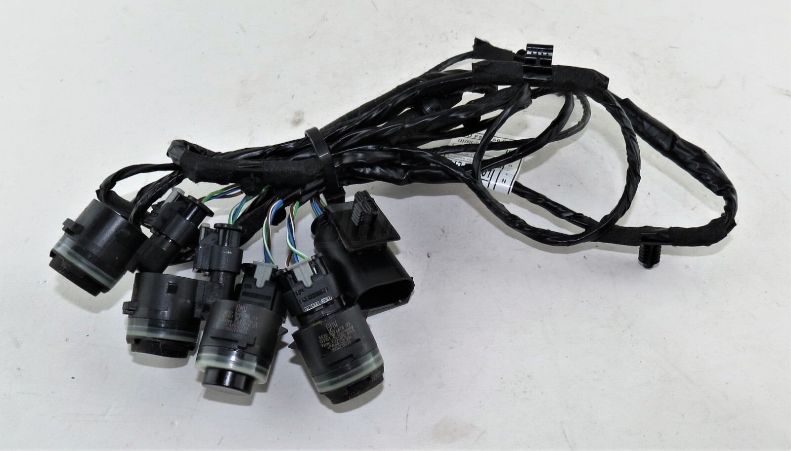 Mini F54 F55 F56 LCi Front PDC 4x Parking Sensors & Wiring Loom Harness ...