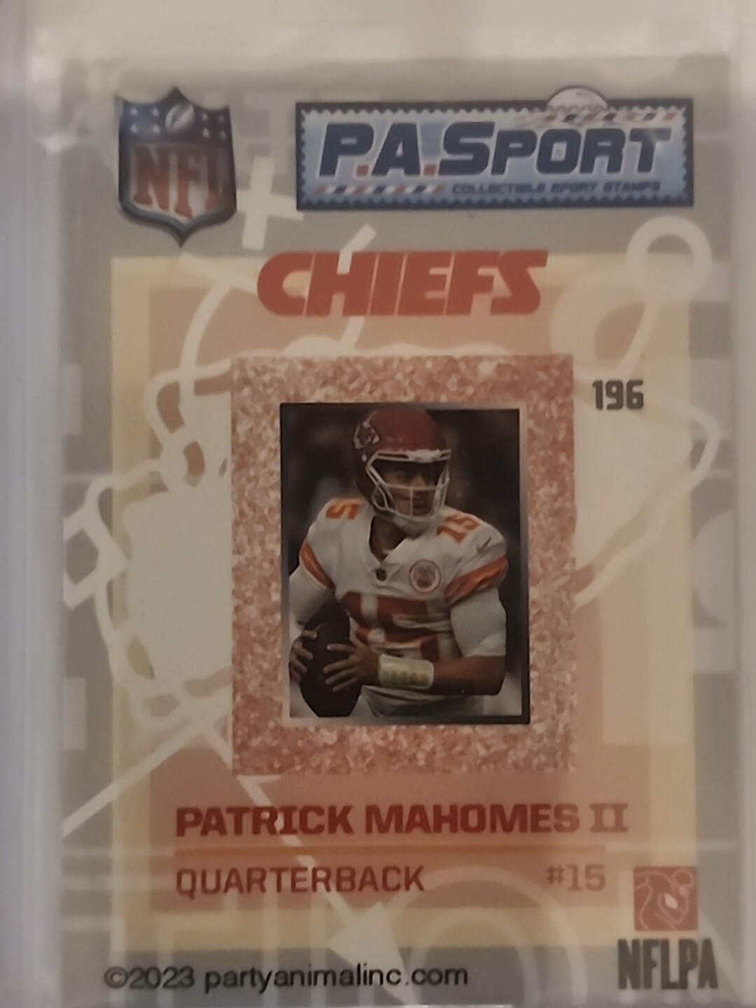 2023' NFL P.A. Sport Stamps 🔥Ultra-RARE🔥Gold Stamp/Patrick Mahomes II ...