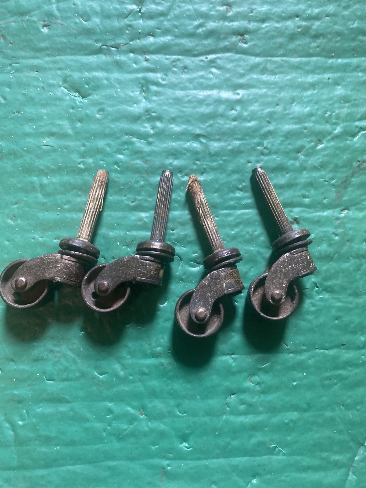 Antique Metal Caster - 3/4” Wheel - 1 1/2” Pat | eBay