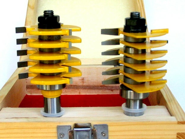2pc 1/2"SH Adjustable Box & Finger Joint Router Bit Set S | eBay