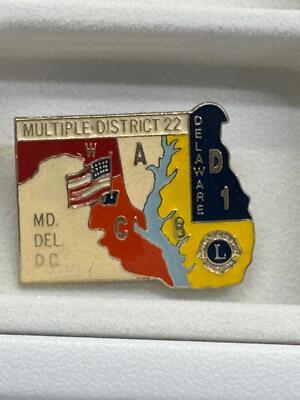 Lions Club Delaware Multiple District 22 Vintage Tack Pin T-5330 | eBay