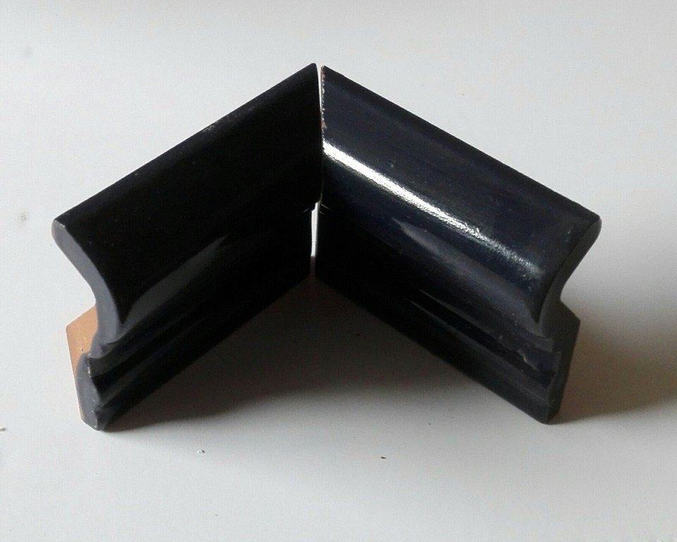 Victorian Dado Black Tile mouldings. 20x5cm | eBay UK