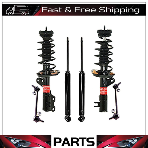 Fits 2013-2022 Chevy Trax 2WD Monroe Front Struts W/ Sway Bar & Rear ...