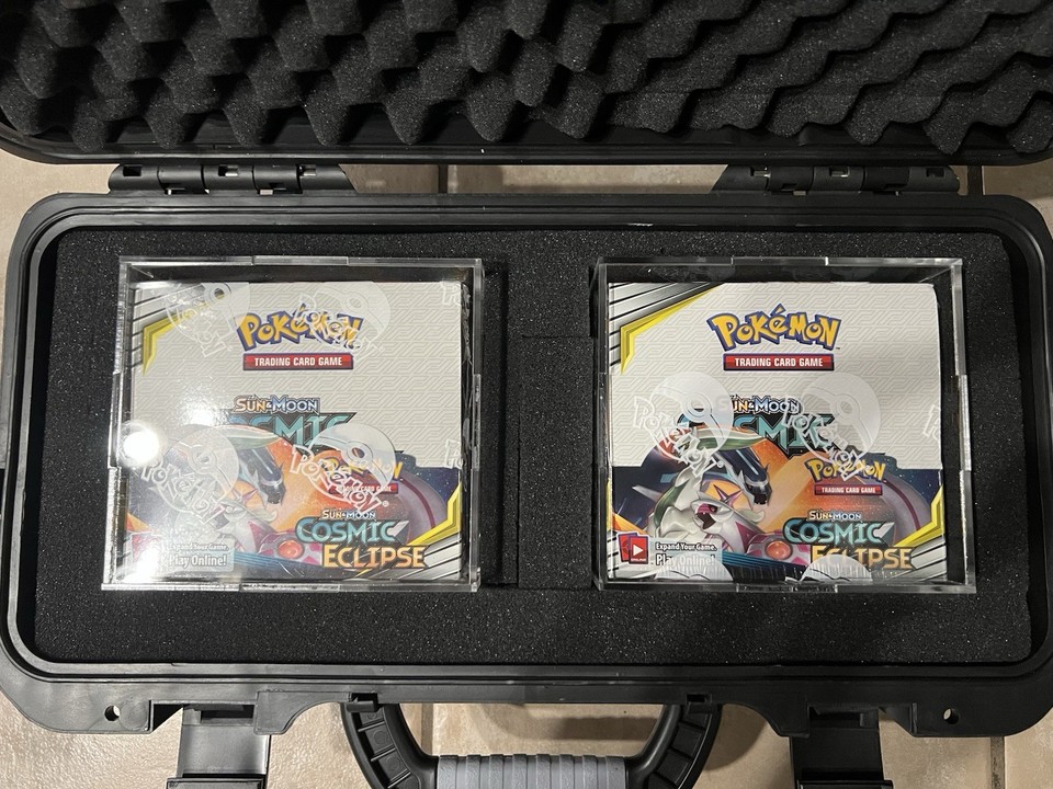 2x Pokemon TCG Sun & Moon Cosmic Eclipse Booster Box WITH CASE! RARE ...
