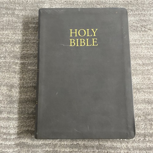 Holy Bible King James Version GIANT PRINT Red Letter TGS Gray KJV | eBay