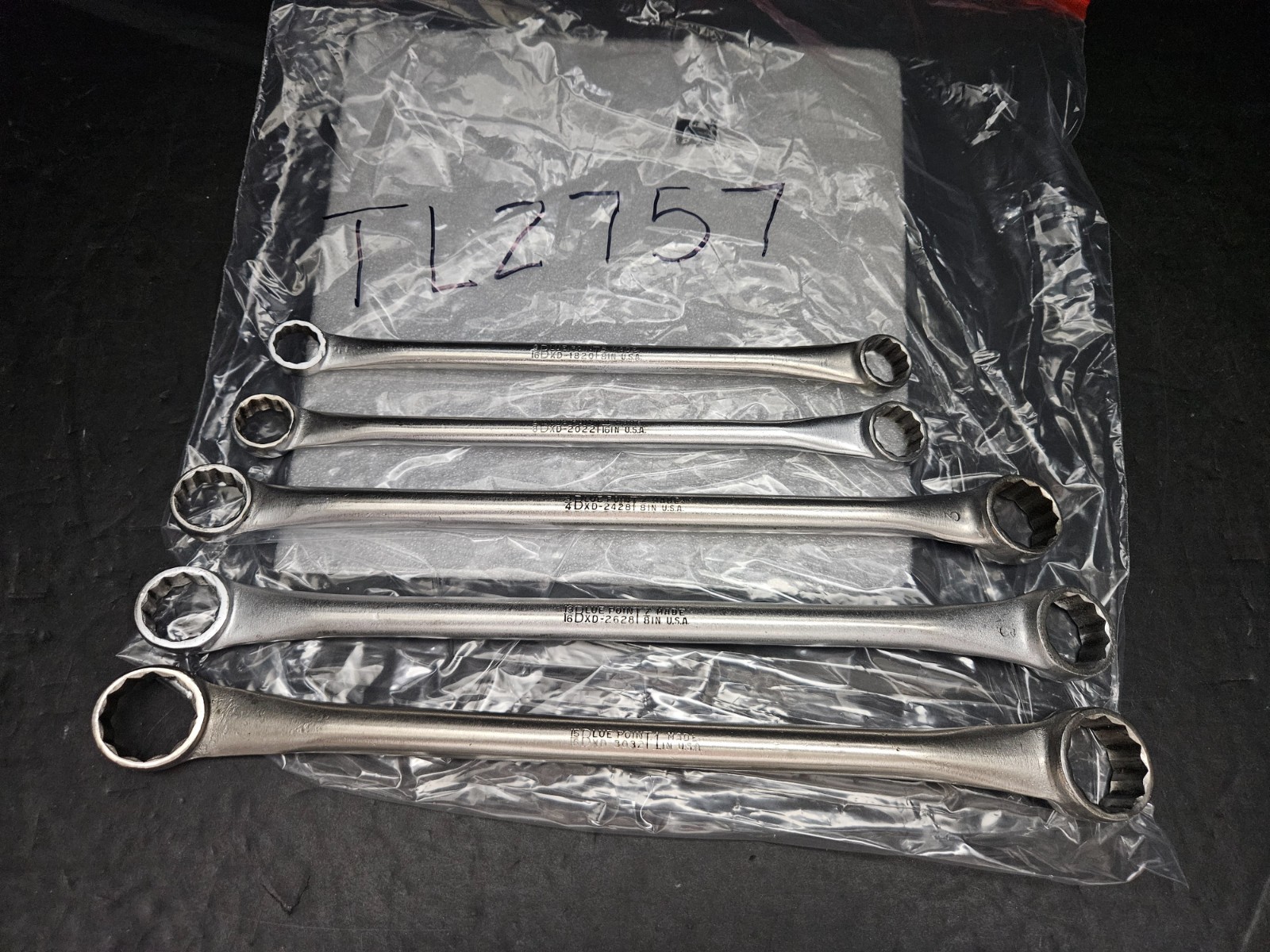BLUE POINT BY SNAP ON #XD SERIES 5 PC TUBULAR HANDLE BOX WRENCH SET ...