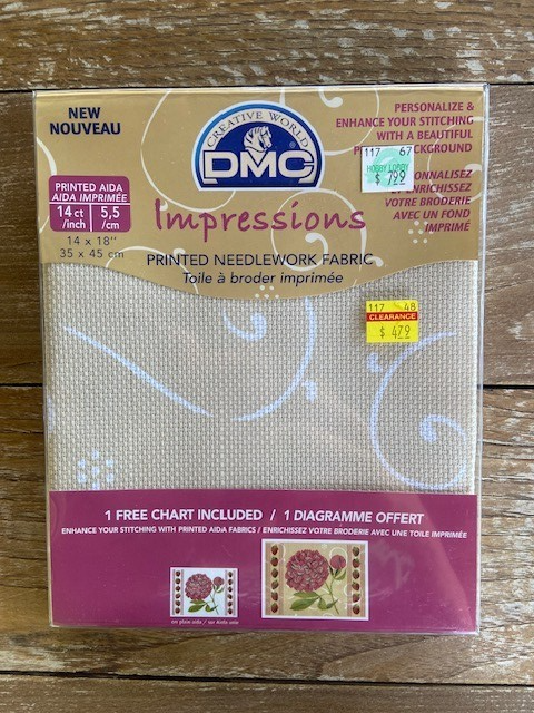 Cross Stitch Aida Cloth - Printed Aida Cloth, Red Aida Cloth & a Baby ...