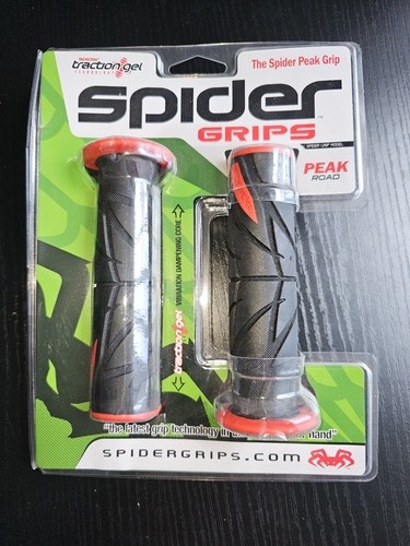 Spider Grips Peak Black Red Road Series vibration Reducing Core | eBay