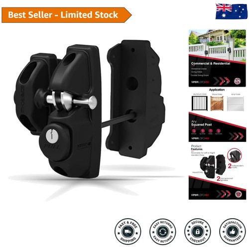 Romak Double Sided Gravity Latch - Black Polymer Gate Security Solution ...