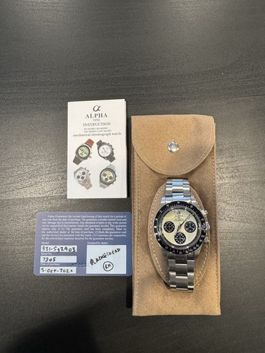 Alpha 1993 Mechanical Chronograph Panda Dial | eBay