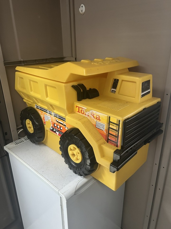 Vintage Mighty Tonka Dump Truck Toy Box - Large 32" X 18" X 22" - Super ...