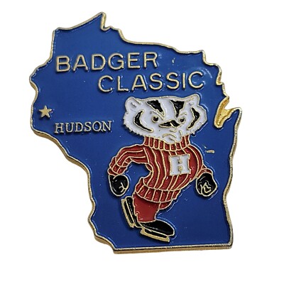 BADGER CLASSIC Hudson Wisconsin Pin | eBay
