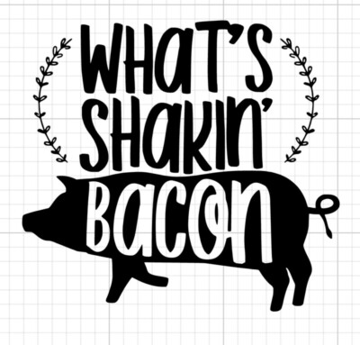 What's Shakin Bacon Pig Decal | eBay