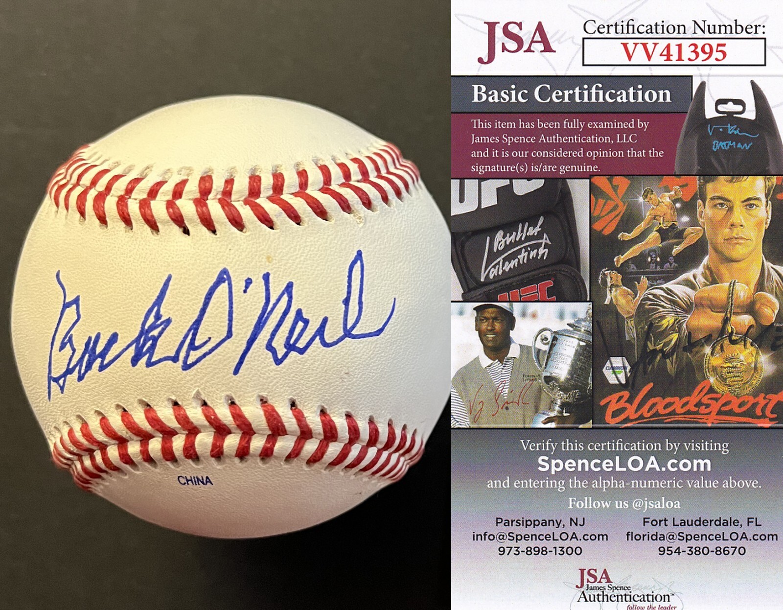 Buck O’Neil JSA COA Hall of Fame SIGNED BASEBALL AUTOGRAPHED Negro ...