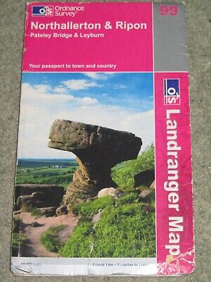 OS Ordnance Survey Landranger Map Sheet 99 Northallerton & Ripon - 2003 ...