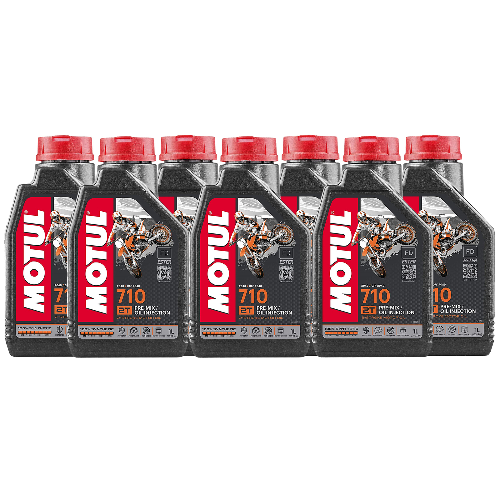 Motul 710 7 Liters 2T 100% synthetic 2-Stroke Ester Core Engine Motor ...