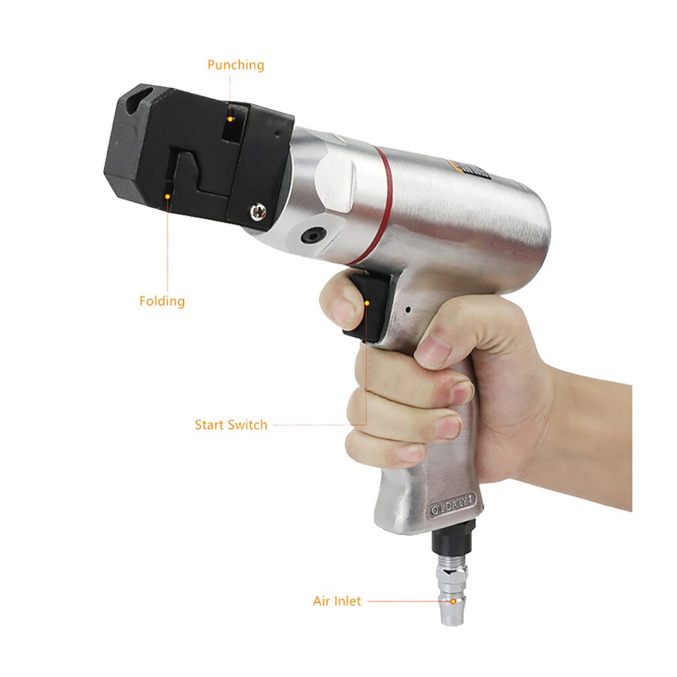 Pneumatic Punching Gun Iron Sheet Air Puncher Punching Folding Tool ...