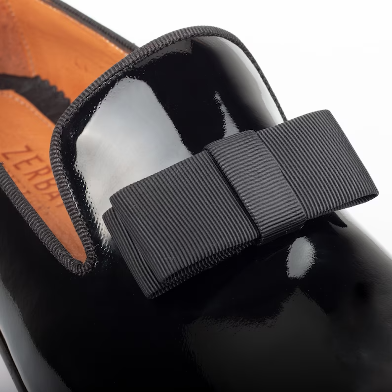 "Men’s Handmade Black Patent Leather Opera Pumps – &Tuxedo Loafers ...