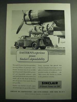 1951 Sinclair Oil Ad - Eastern's Experience Proves Sinclair's ...