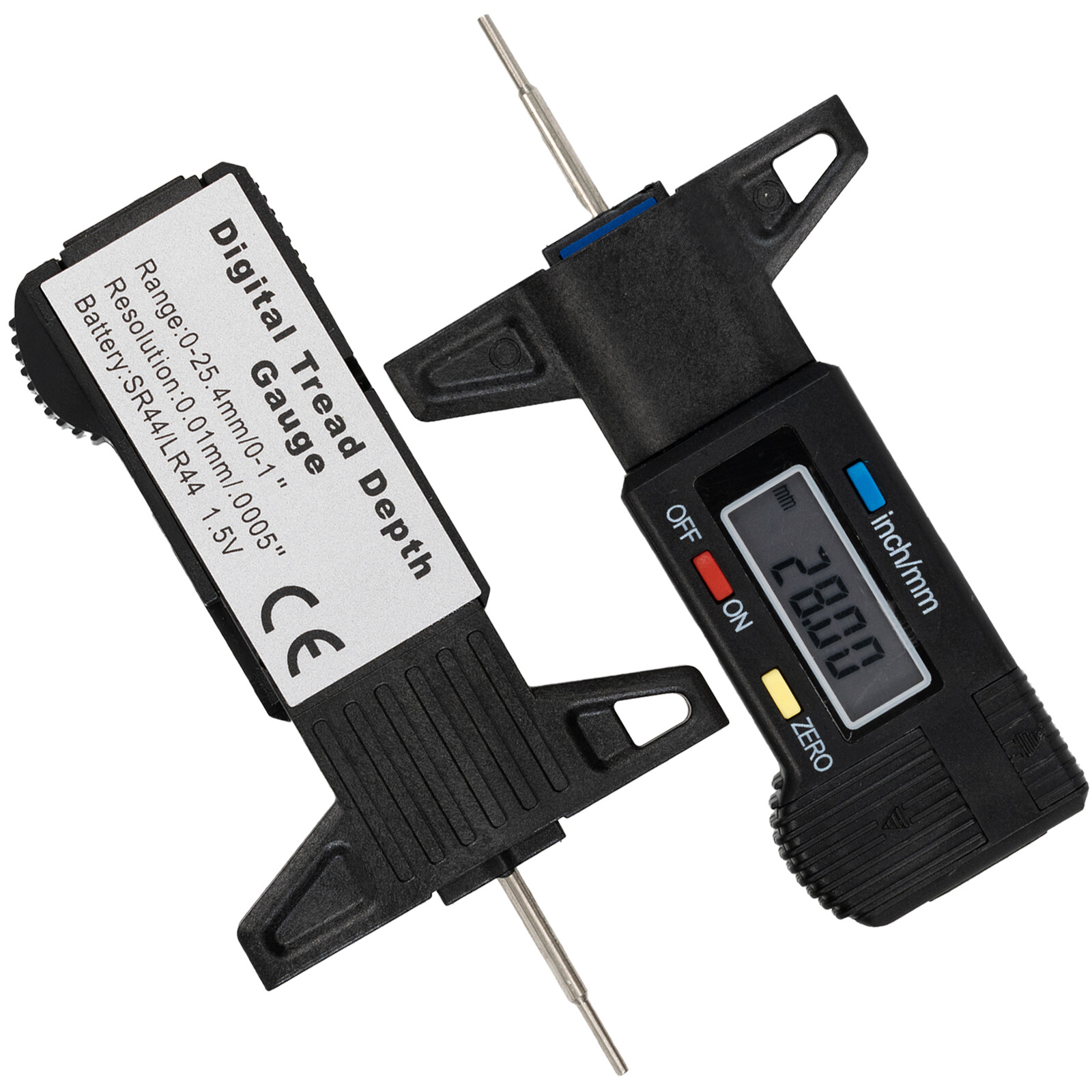 Car LCD Digital Tire Thread Depth Tester Meter Measure Tread Tyre Gauge ...