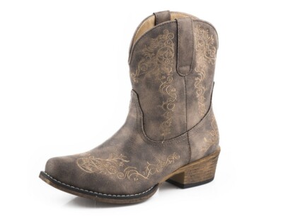 Roper Western Boot Women Sedona Serape Ankle Brown 09-021-1767-2208 BR ...