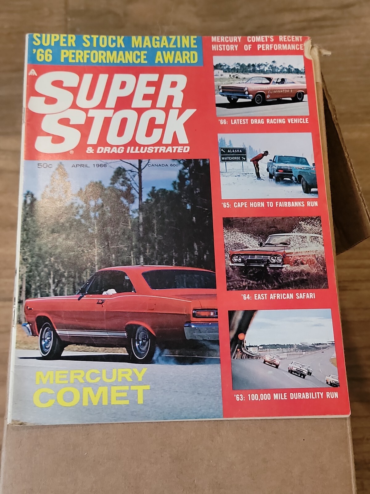 Super Stock And Drag ILLUSTRATED Magazine Apr 66 Mercury Comet | eBay