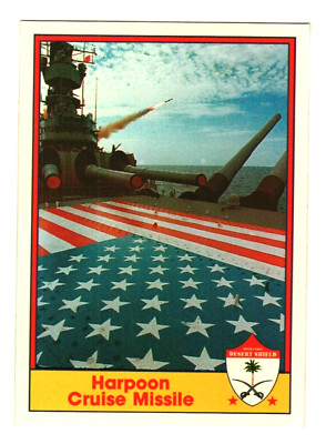 1991 OPERATION DESERT SHIELD CARD - #66 HARPOON CRUISE MISSILE | eBay