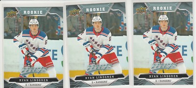 RYAN LINDGREN 2019-20 UPPER DECK MVP ROOKIE INVESTMENT LOT (3) HIGH ...