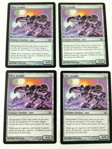 Mtg Magic Playset 4x Myr Irradiated Suntouched Myr The Fifth Dawn Exc ...