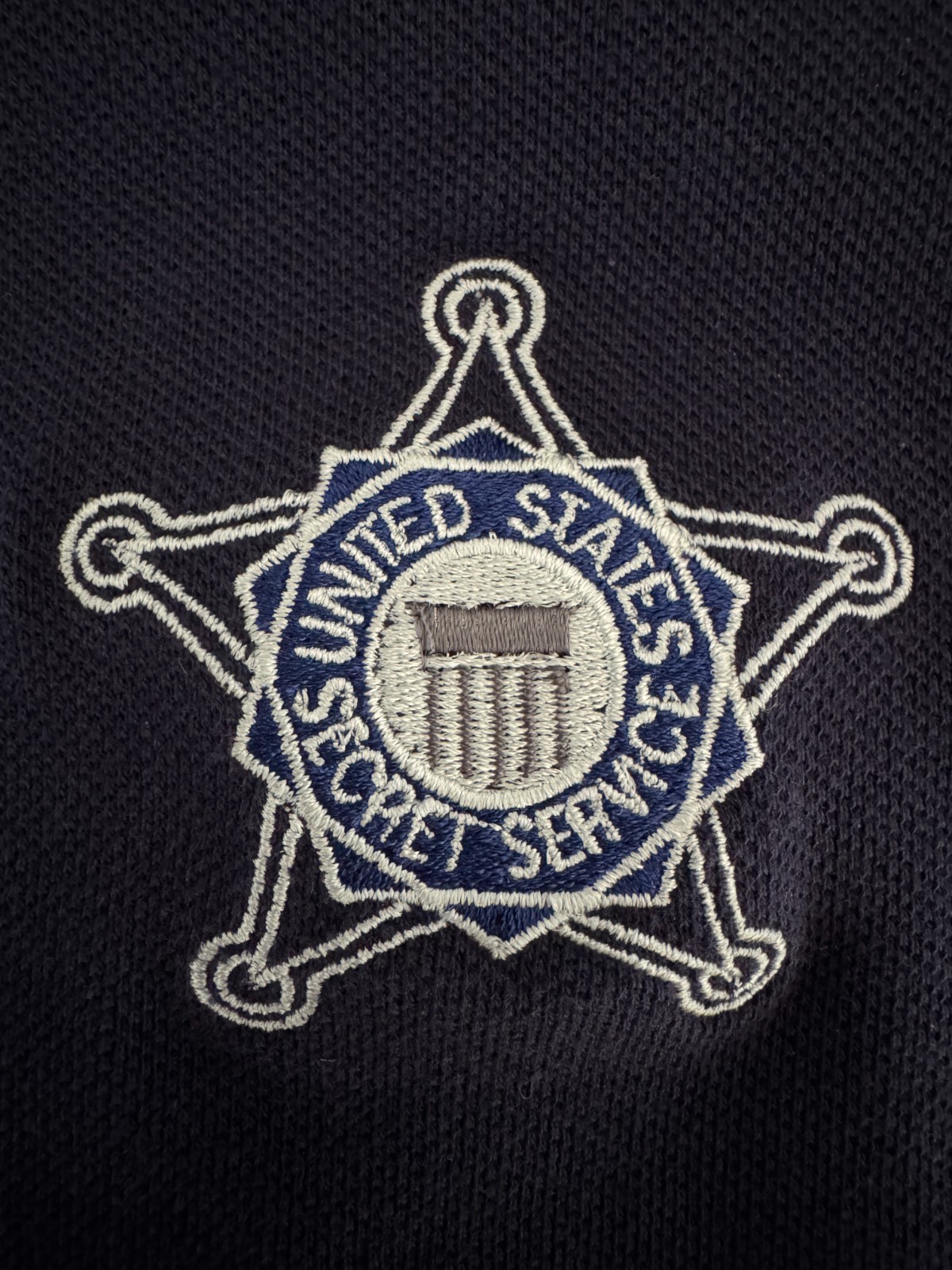 US Secret Service Embroidered Cotton Polo Shirt Men's… - Gem