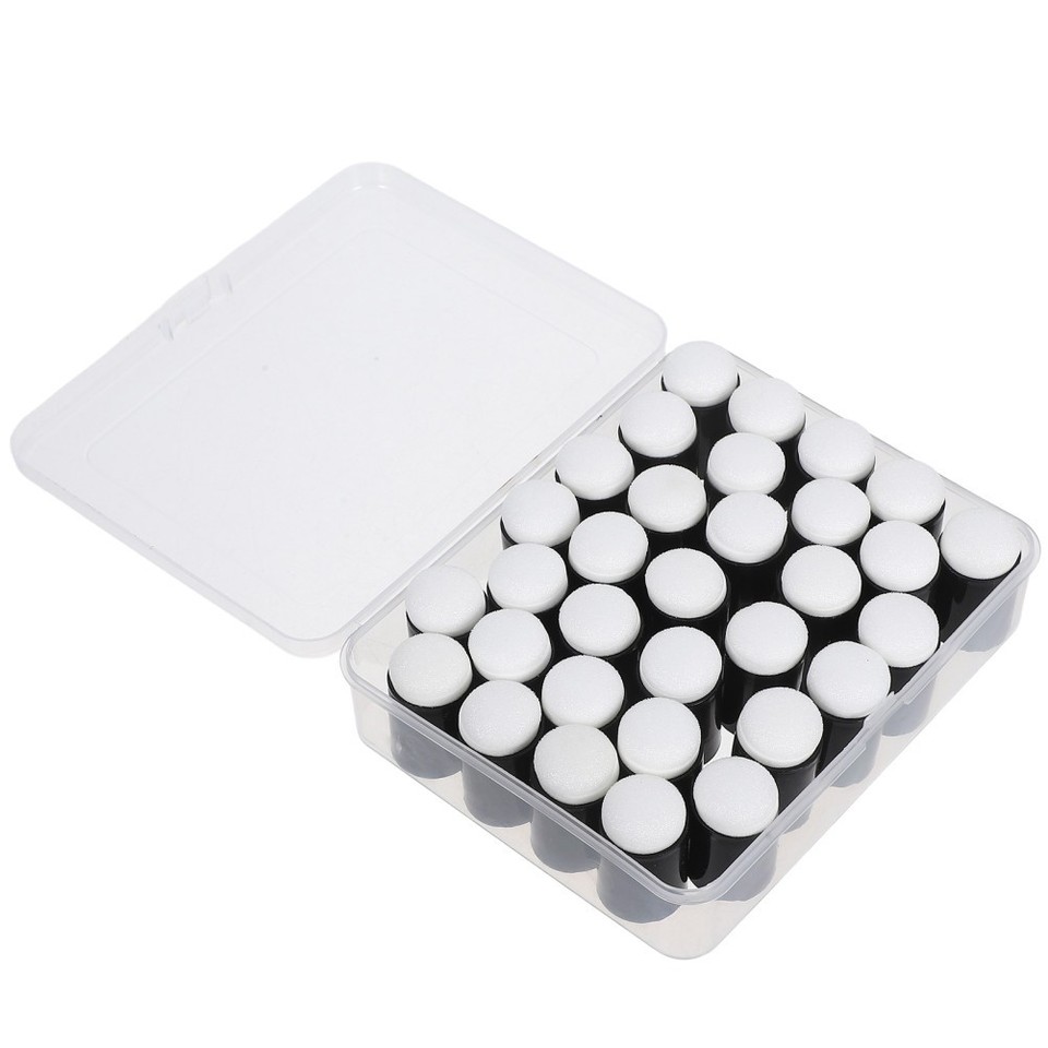 32pcs Finger Daubers Sponge: Finger Painting Daubers with Storage Box ...
