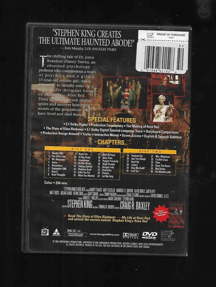 * OOP * Craig Baxley's ROSE RED - Nancy Travis / Julian Sands - RARE | eBay