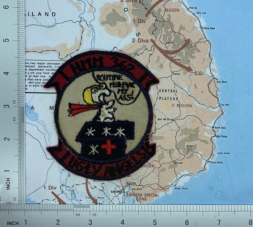 Patch , HMM-362 Snoopy Squadron Patch , usmc , ugly angels , VIETNAM ...