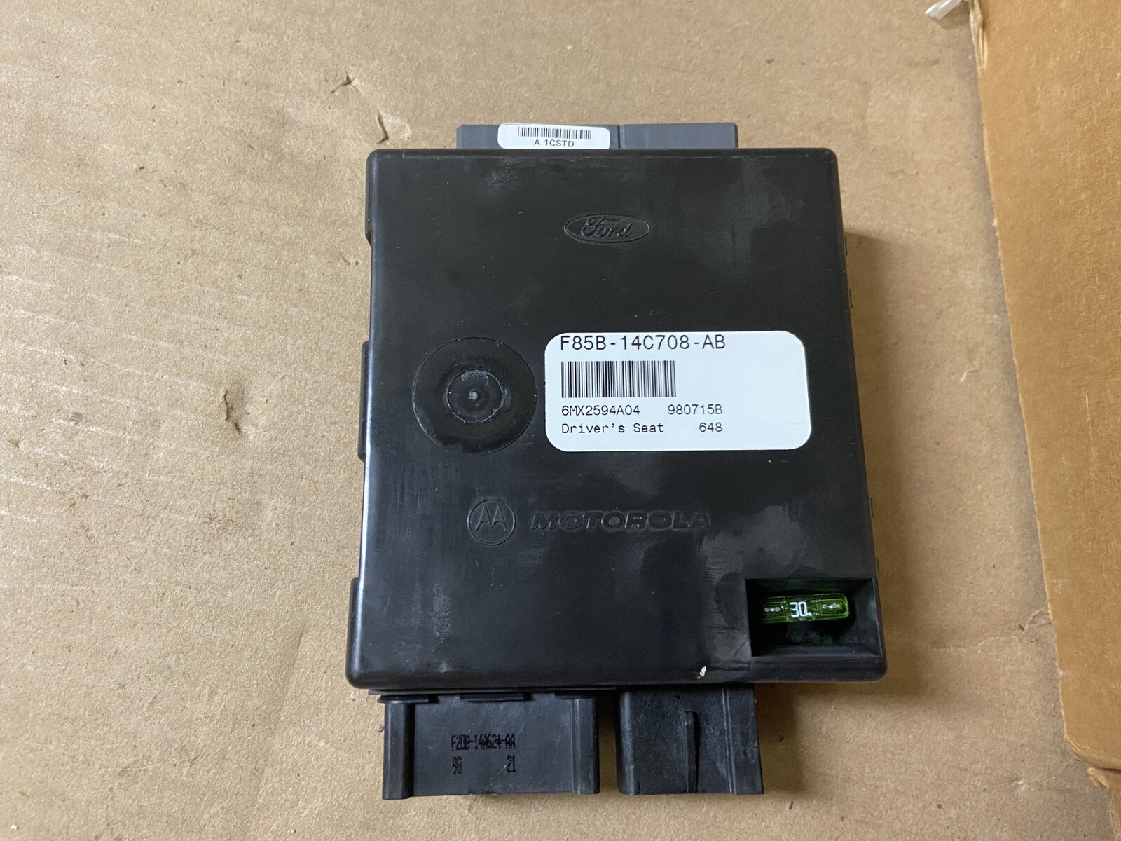 Ford F85Z-14C708-AA Driver Seat Control Module F85B-14C708-AB for sale ...