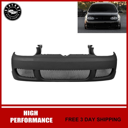 Fits 99-05 Volkswagen Golf MK4 R32 style Front Bumper Cover W/ Black ...