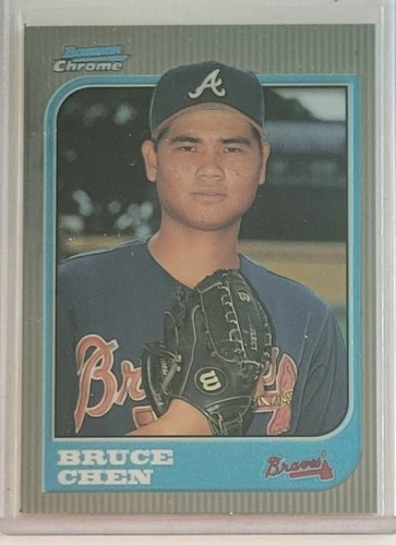 1997 Bowman Chrome #194 Bruce Chen Atlanta Braves Baseball Card | eBay