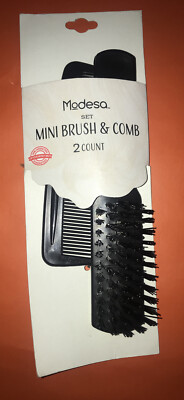 Modesa Mini Brush & Comb Set Black | eBay