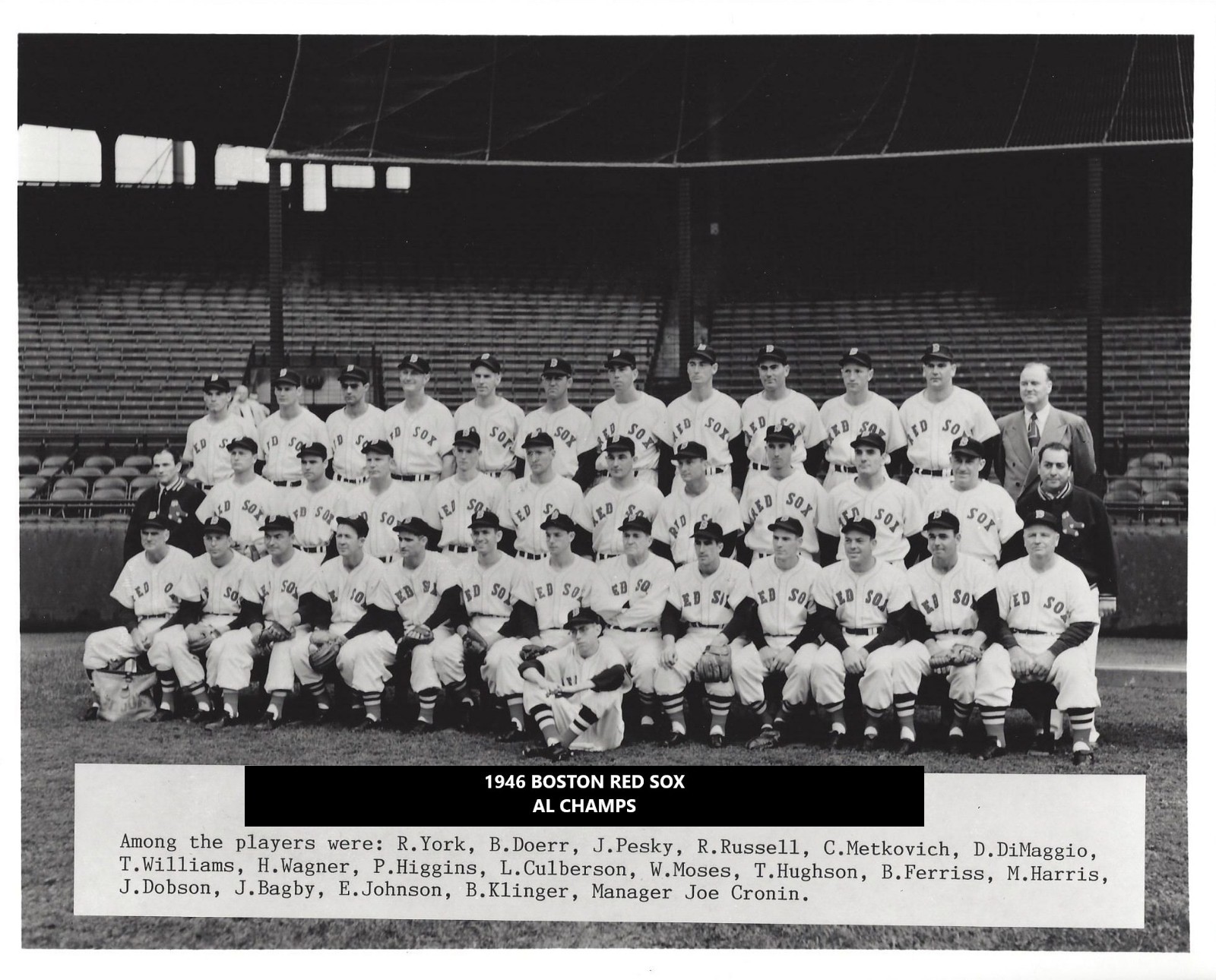 1946 BOSTON RED SOX 8X10 TEAM PHOTO BASEBALL PICTURE AL CHAMPS MLB | eBay