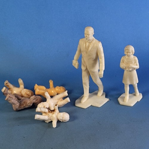 Vintage 1950s Marx Doll House Figures Father Sister Babies | eBay