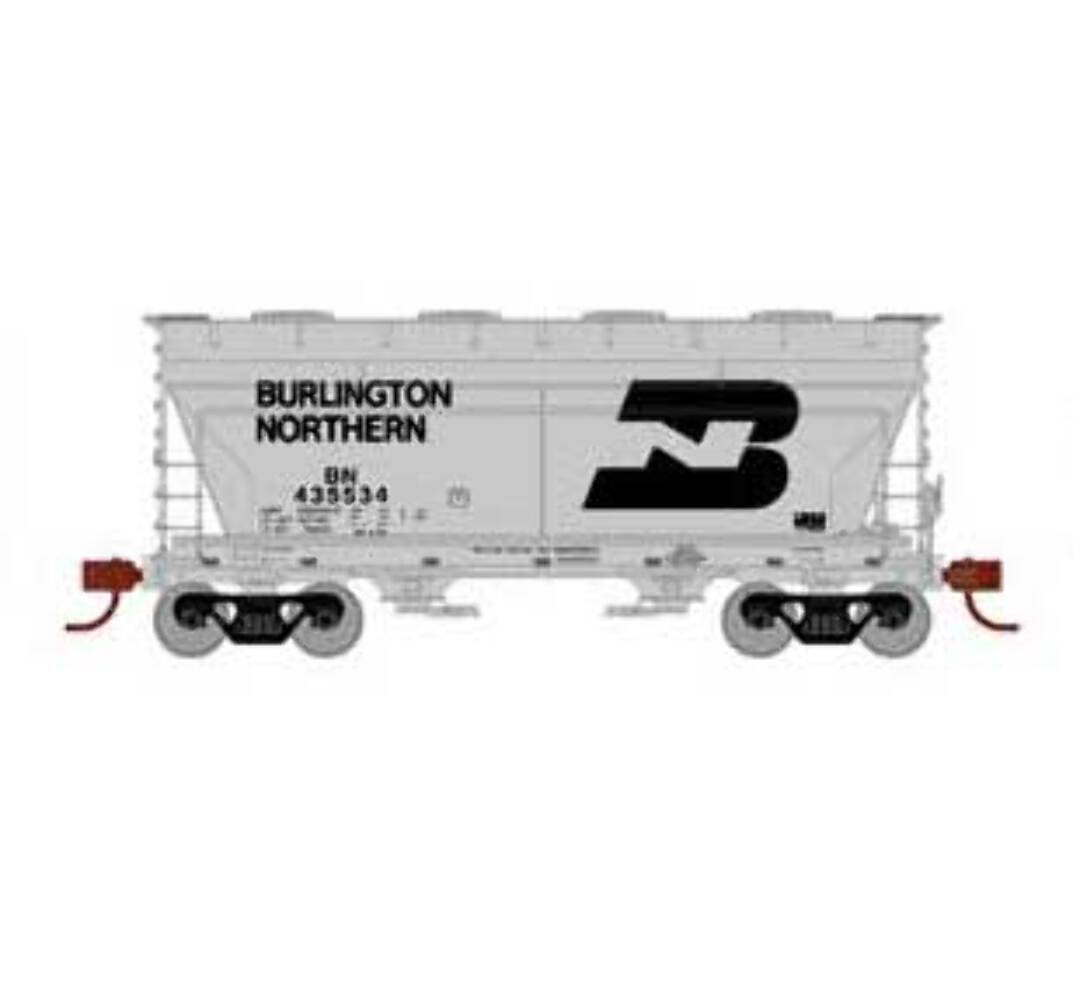 Athearn 81062 HO Scale ACF 2970 2 Bay Covered Hopper Burlington ...