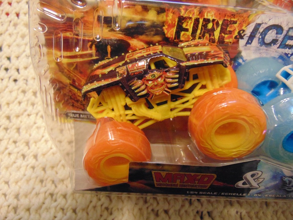 2024 FIRE & ICE MAX-D & DRAGON SPIN MASTER Monster Jam TRUCKS | eBay
