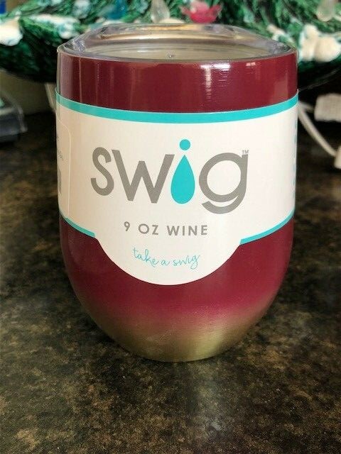 SWiG Wine Cup 9oz Maroon/Gold | eBay